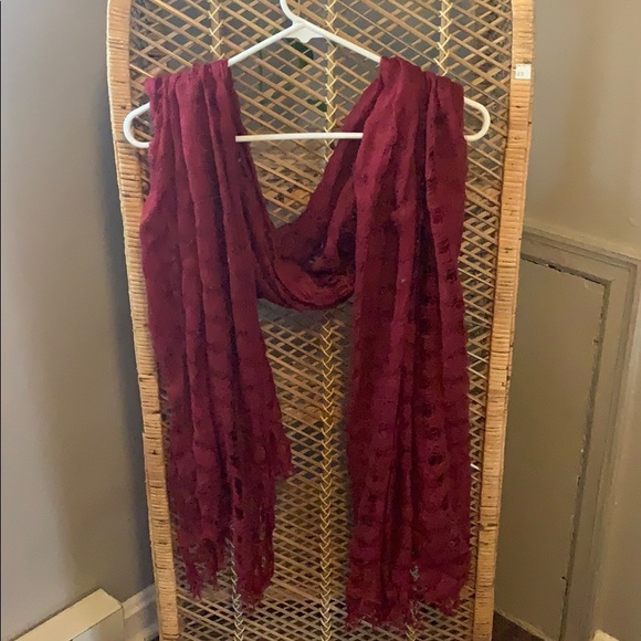 Accessories | Oversized Maroon Scarf | Poshmark